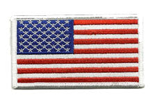 flag white edge Patch