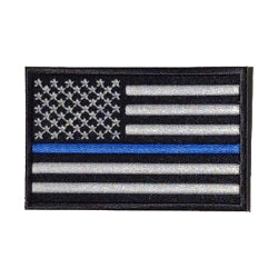 Thin Blue Line Flag Patch